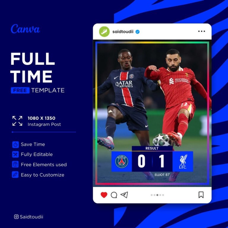 Full Time Canva template – FootFrame